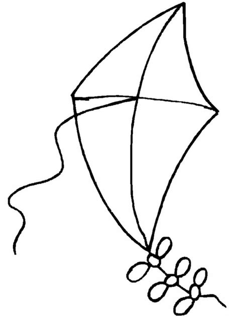 Coloriage Cerf Volant Simple Dessin Gratuit Imprimer