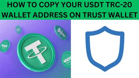 How To Copy Your Usdt Trc Wallet Address On Trust Wallet Youtube