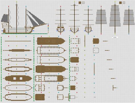 Minecraft Ship Schematic Ship Schematic Minecraft Map