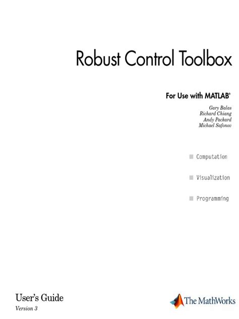 robust toolbox pdf control theory logarithm