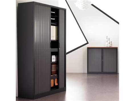 Armoire métallique A rideaux L 120 x H 200 cm Corps Anthracite