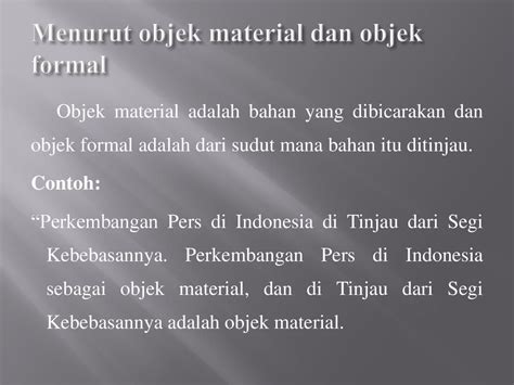 Detail Contoh Objek Formal Koleksi Nomer 31