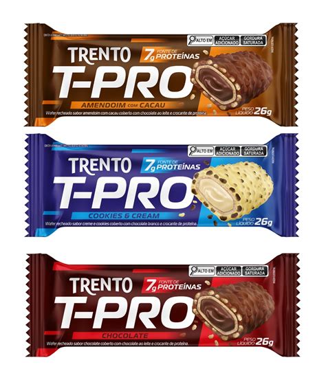 Trento expande linha barra de proteína EmbalagemMarca