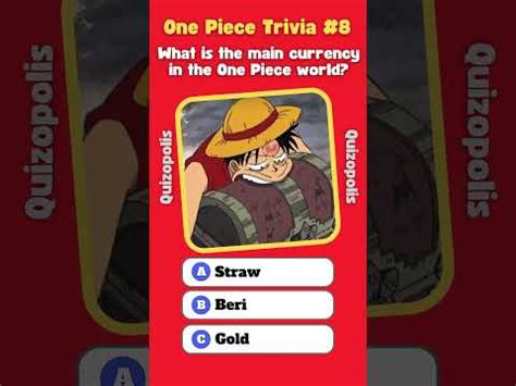 One Piece Trivia Quiz Time Question Number Youtube