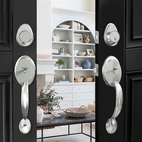 Buy Natsukage Front Door Handle Double Door Lock Set Entrance Handle