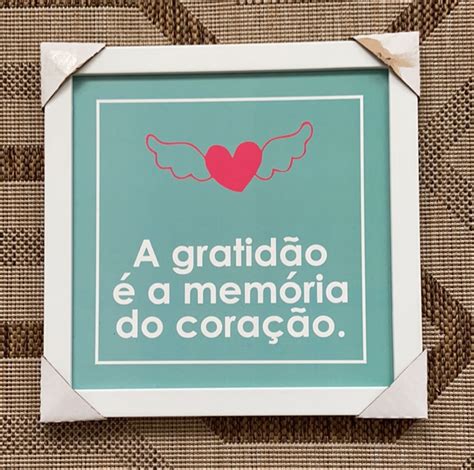 Quadro Gratidão Item de Decoração Nunca Usado 51070149 enjoei