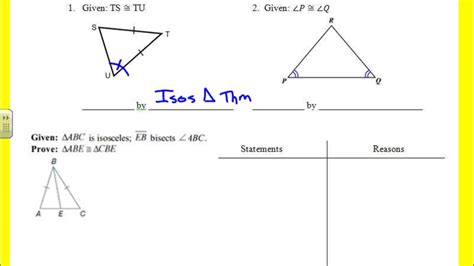 isosceles triangles proofs youtube