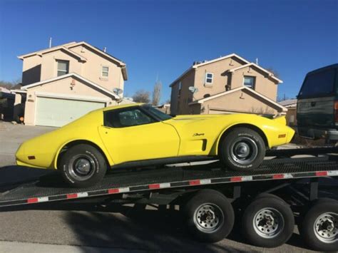 1976 Corvette Stingray Yellow Classic Chevrolet Corvette 1976 For Sale