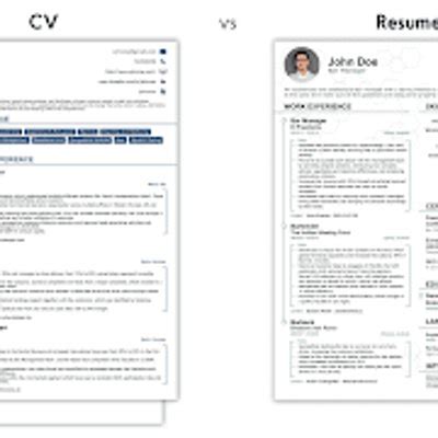 Perbedaan Curriculum Vitae Cv Dan Resume