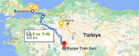 Bostancı Konya Hızlı Tren Saatleri Tren aRa Bilet Fiyatı 790 TL