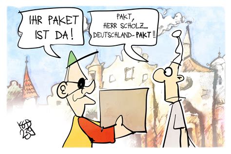 Scholz Liefert Den Deutschlandpakt Kostas Koufogiorgos