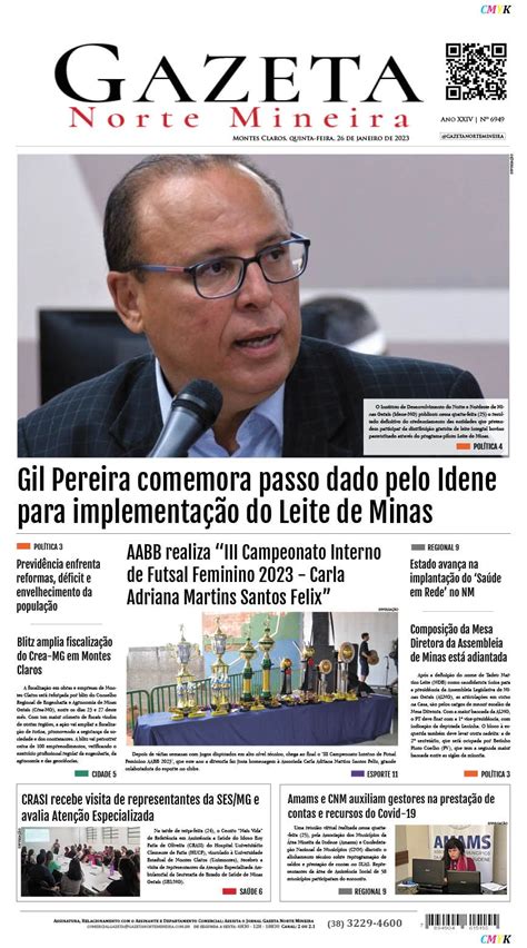 JORNAL IMPRESSO 26 DE JANEIRO DE 2023 EDIÇÃO Rede Gazeta de Comunicação