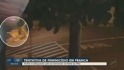 Mulher é esfaqueada por ex namorado na frente do filho em Franca SP