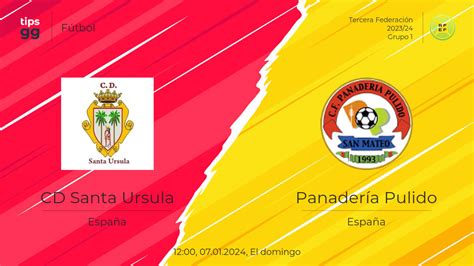 Ver CD Santa Ursula vs Panadería Pulido el 07 01 2024 Transmisiones