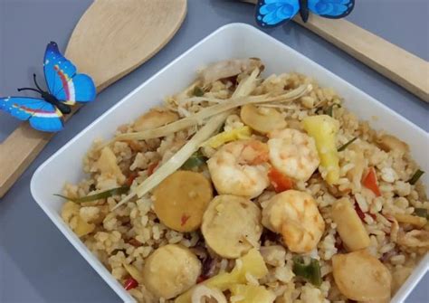 Resep Nasi Goreng Tom Yam Seafood Menu Enak Dan Mudah Dibuat