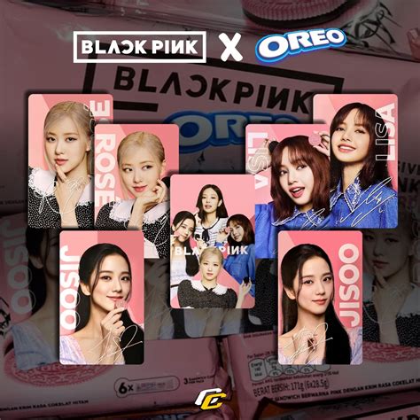 Jual Blackpink X Oreo Photocard Sticker Skin Card Kartu Atm Flazz