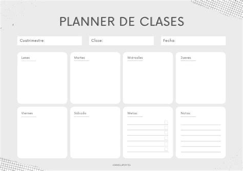 Planner De Clases Daniella Apuntes Udocz