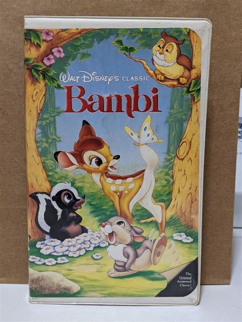 Walt Disney Classic Bambi Black Diamond Clamshell Vhs Movie Ebay