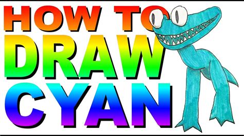 How To Draw Cyan Rainbow Friends 2 YouTube