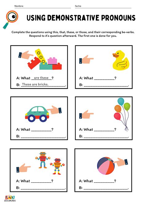 Pronombres personales en inglés ejercicios Educamundo Recursos