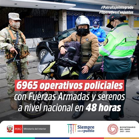 Policía Nacional del Perú on Twitter RT MininterPeru Casi 7 mil