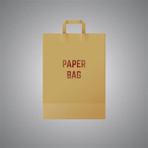 Ilustraci N De Vector De Bolsa De Papel Vector Premium