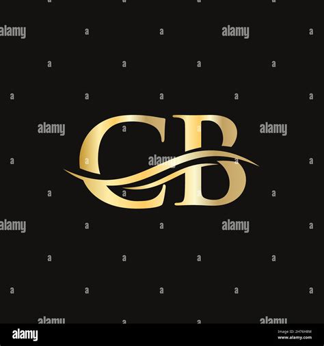Cb Logo Design Initial Cb Letter Logo Design Stock Vector Image Art
