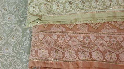 Resham Embroidery With Sequins Work Youtube