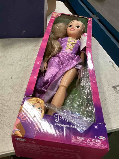 Disney Princess Rapunzel Doll Playdate 32” Tall And Poseable My Size Articulated Doll In Purple