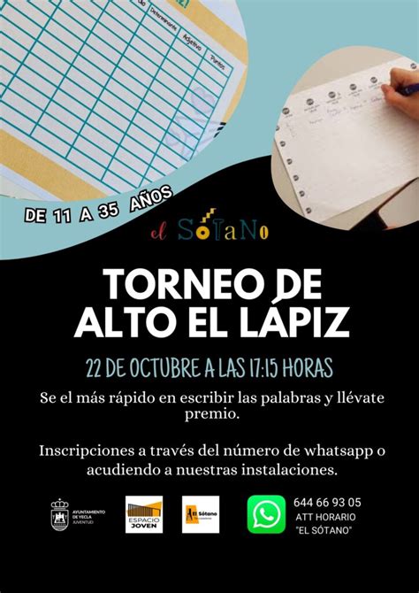 Torneo de Alto El Lápiz Web Municipal del Ayuntamiento de Yecla