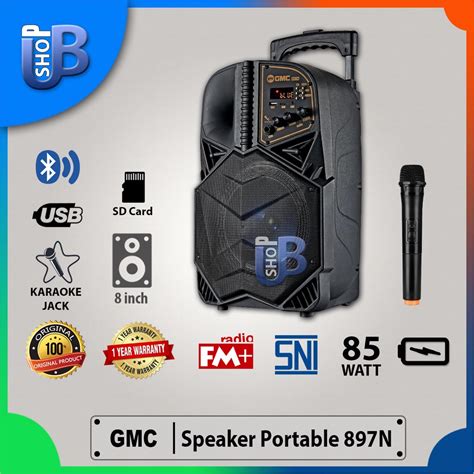 Jual GMC SPEAKER 897N MULTIMEDIA BLUETOOTH MIC WIRELESS Shopee