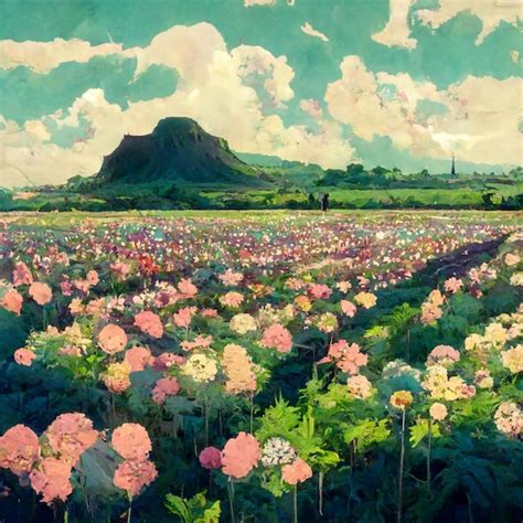 Anime Flower Field