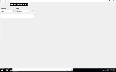 random name generators using the python tkinter project in python with source code and report