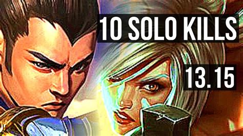 Xin Vs Riven Top Solo Kills M Mastery Godlike