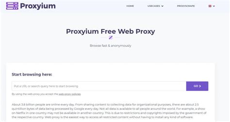 Proxiyum Best Free Web Proxy Browse Anonymously And Unblock Your