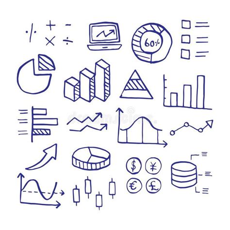 Statistic Doodle Stock Vector Illustration Of Currency