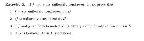 solved lous 0 exercise 2 if f and g are uniformly