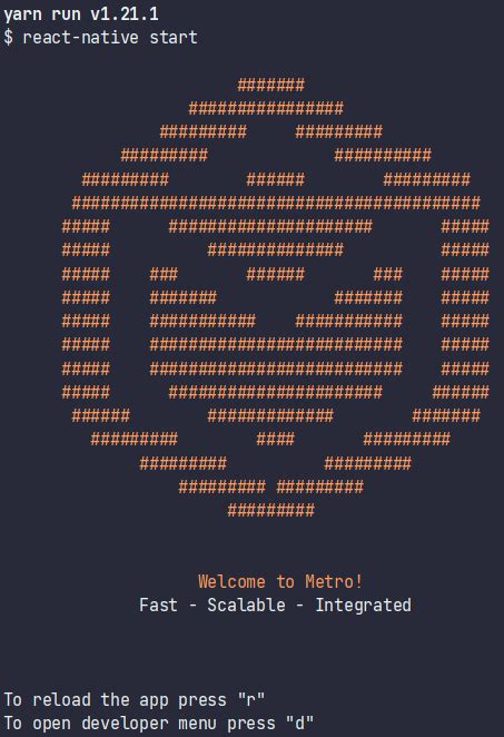 Что делает команда npm yarn start в React Native приложении созданном
