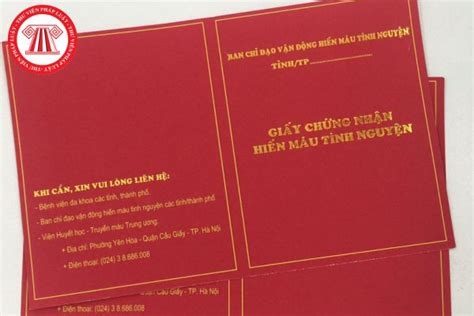 Giấy chứng nhận hiến máu có tác dụng gì Khám phá lợi ích bất ngờ