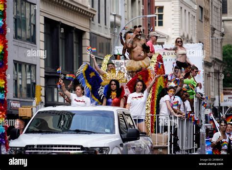 New York New York Usa 25th June 2023 The 2023 Ny Pride Parade Held Along Fifth Avenue In