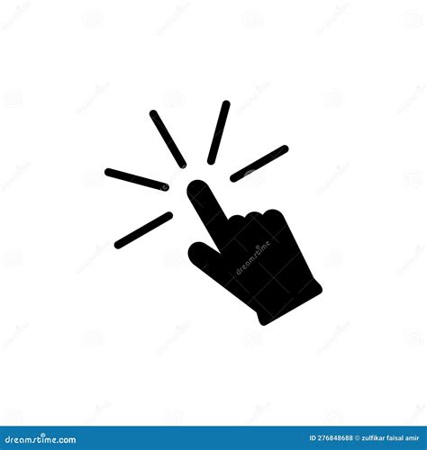 Icono Vector De Icono De Cursor Signo De Puntero Ilustración del