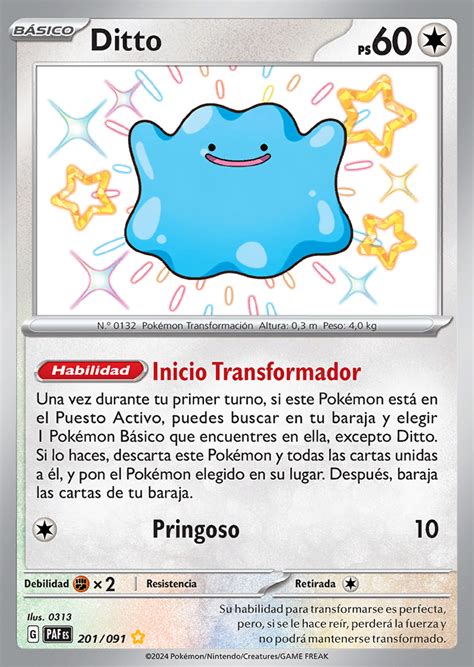 Ditto 201 245 Destinos de Paldea Trading Card Game Pokémon Project