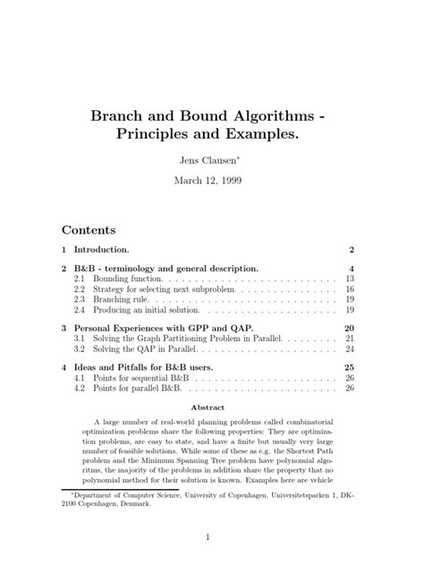 branch and bound algorithms pdf