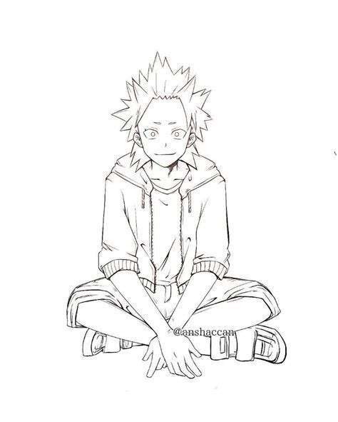 Desenhos De Kirishima Para Colorir E Personalizar E Imprimir Pintar