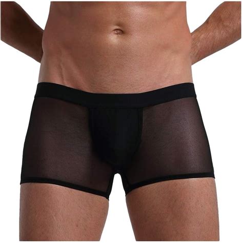 BiCophy Herren Transparent UnterwäSche Unterhosen Boxershorts HüFtslips