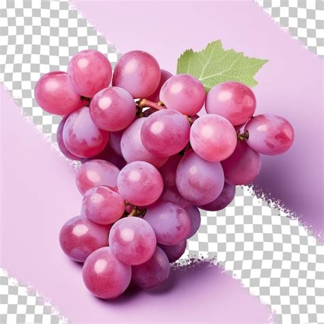 Um Cacho De Uvas Uma Folha No Topo PSD Premium