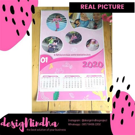 Jual Kalender Custom Meja Dinding Shopee Indonesia