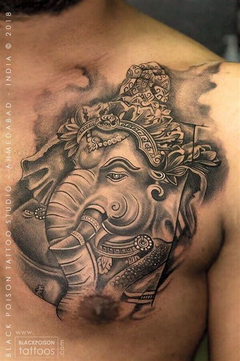 Ganesha Tattoo Best Tattoo Studio In India Black Poison Tattoo Studio