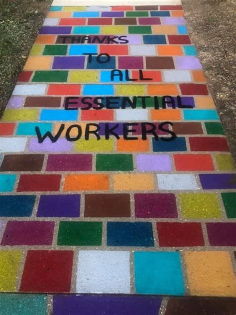 Australians Join Global Chalk Footpath Art Movement During COVID 19