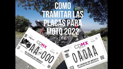 COMO TRAMITAR LAS PLACAS PARA MOTO DE LA CDMX 2022 Explicado Paso A